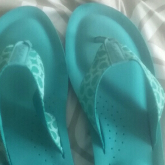 Coach | Shoes | Coach Slides Light Blue | Poshmark